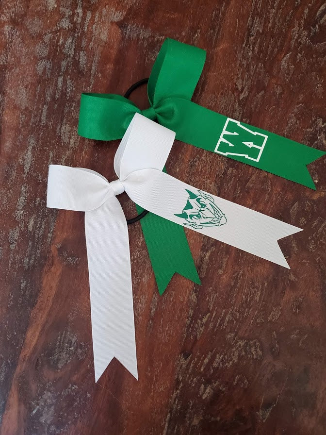 Long Tailed Hair Ribbon with Logo/Name on Tail – AminaCrafts