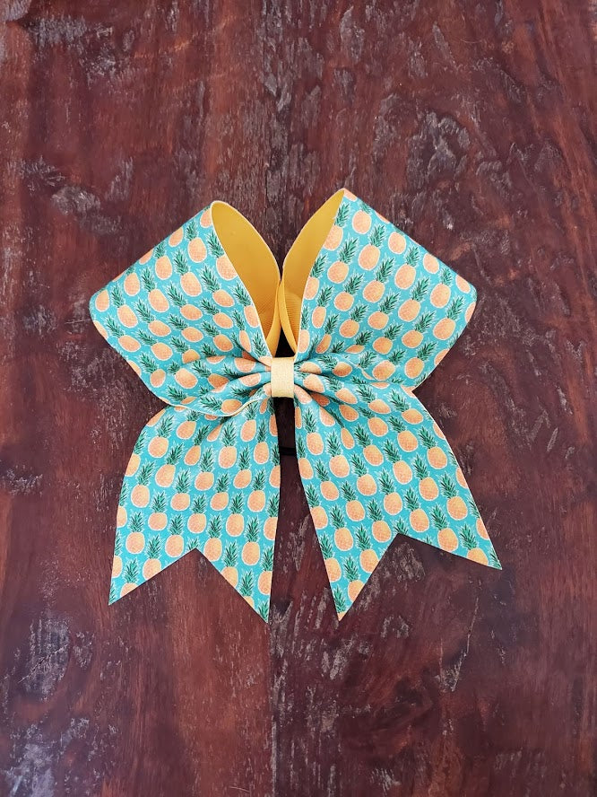 Pineapple Cheer Bow – AminaCrafts
